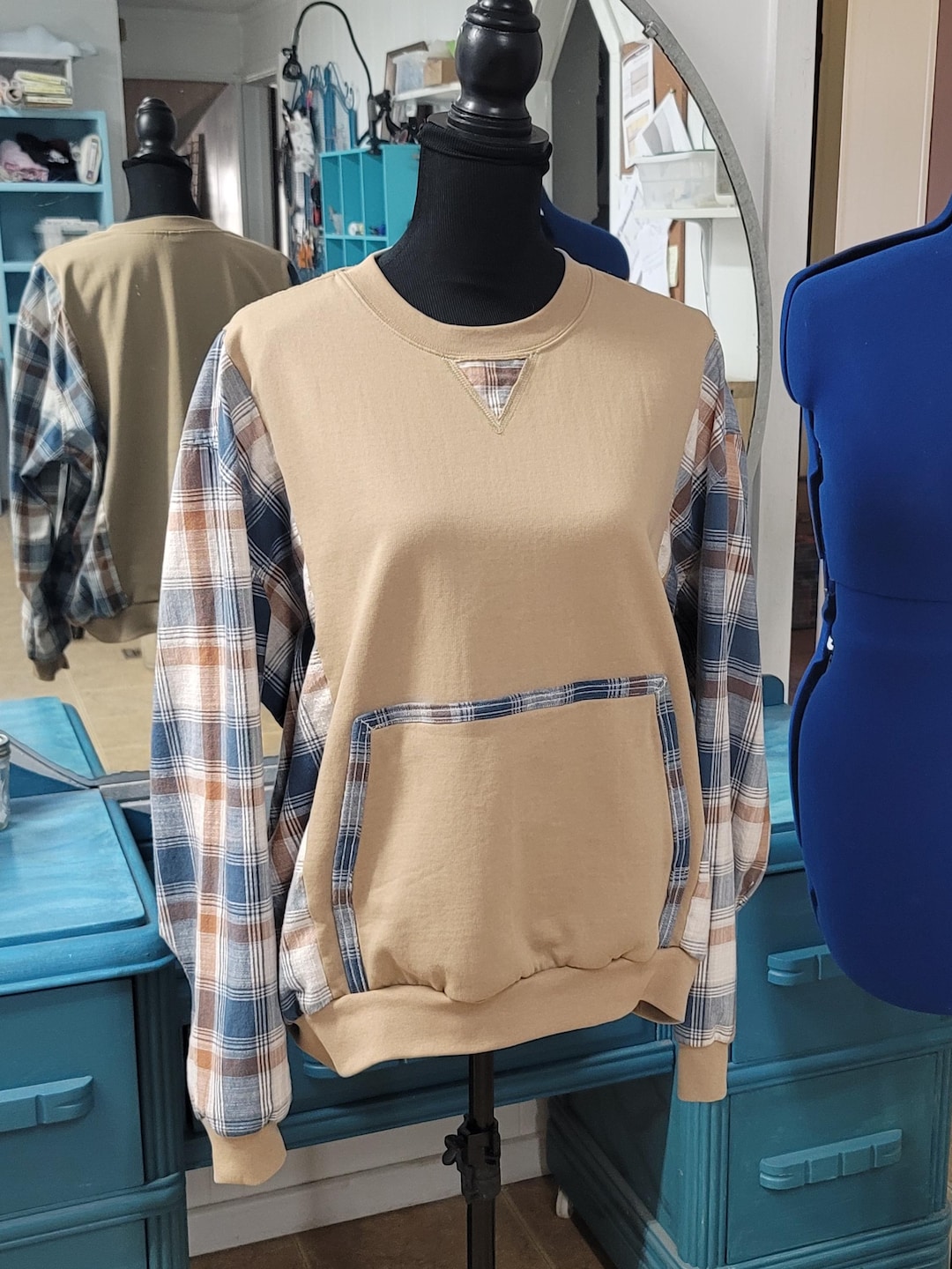 Reworked Sweatshirt, Upcycled Sweatshirt, Repurposed Clothing, Altered ...