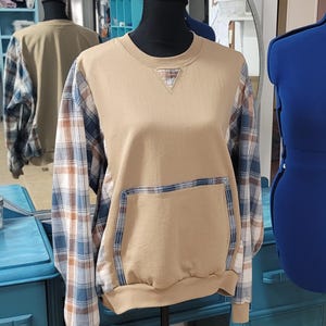 Reworked Sweatshirt, Upcycled Sweatshirt, Repurposed Clothing, Altered ...