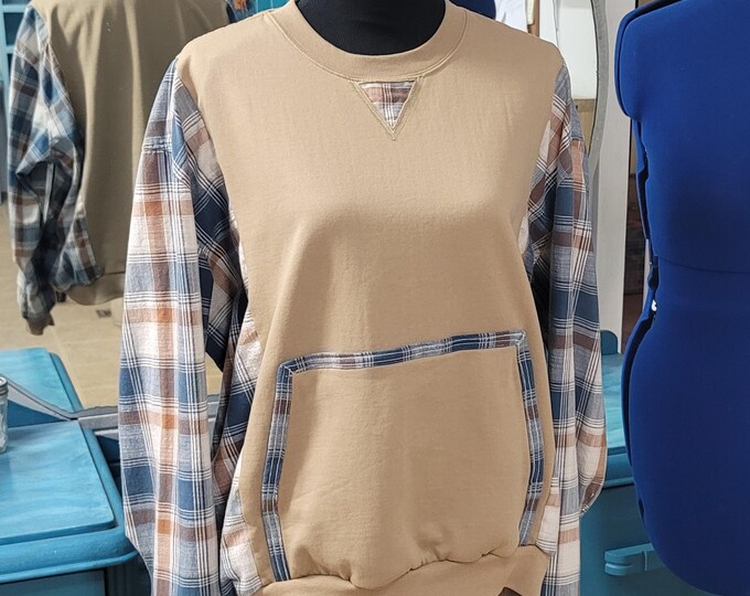 Reworked Sweatshirt, Upcycled Sweatshirt, Repurposed Clothing, Altered ...