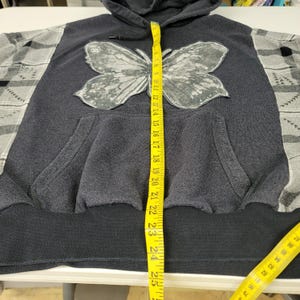 Reworked Hoodie, Upcycled Hoodie, Repurposed Clothing, Flannel Rework ...
