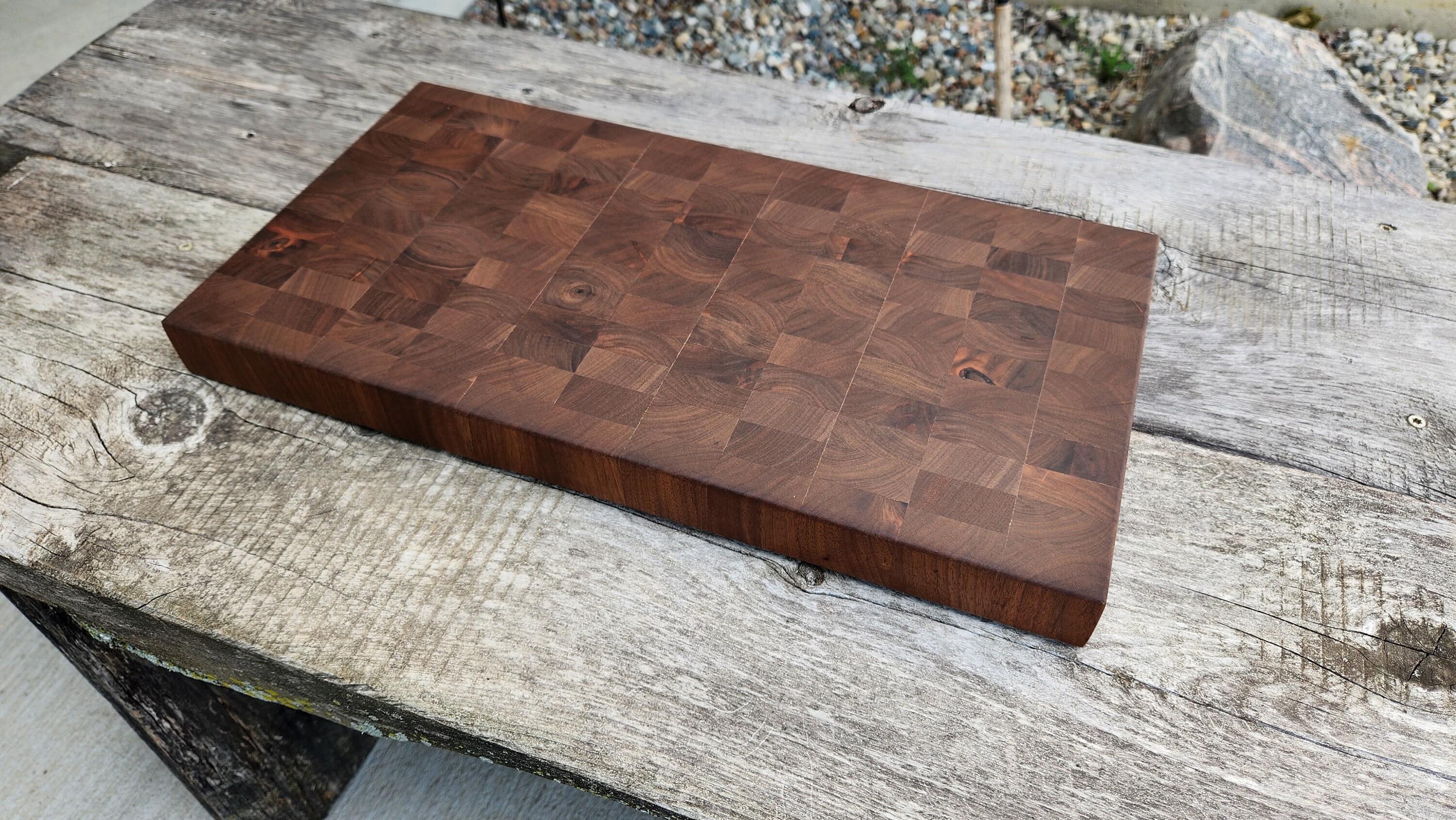 Large Walnut End Grain Cutting Board 18x9.5x1.5 - Etsy