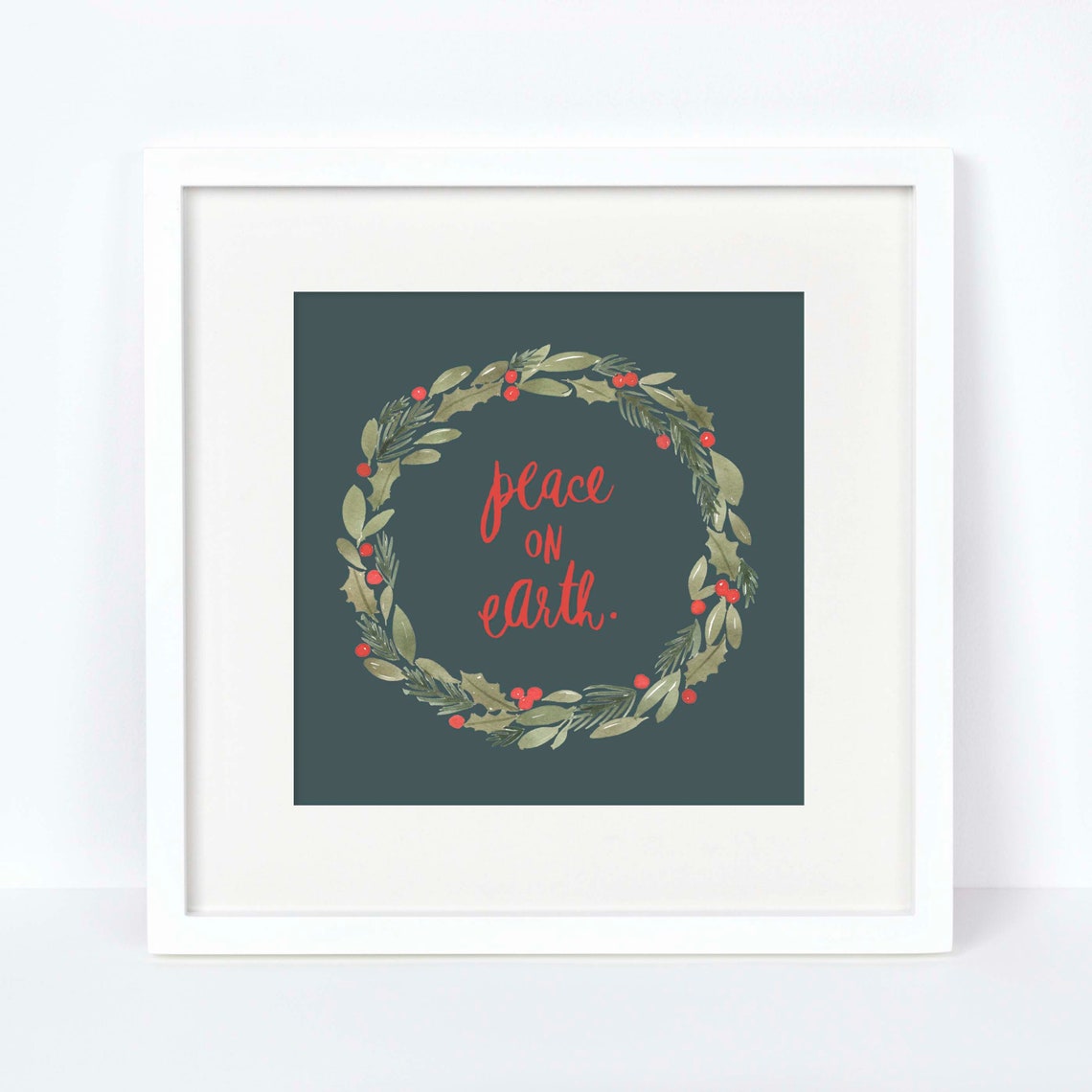 Peace on Earth Christmas Art Print - Etsy