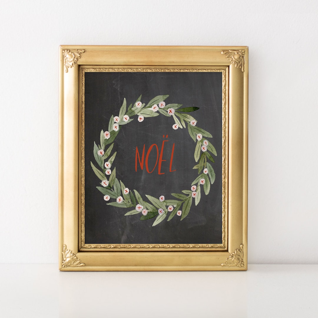 Noel Christmas Art Print - Etsy