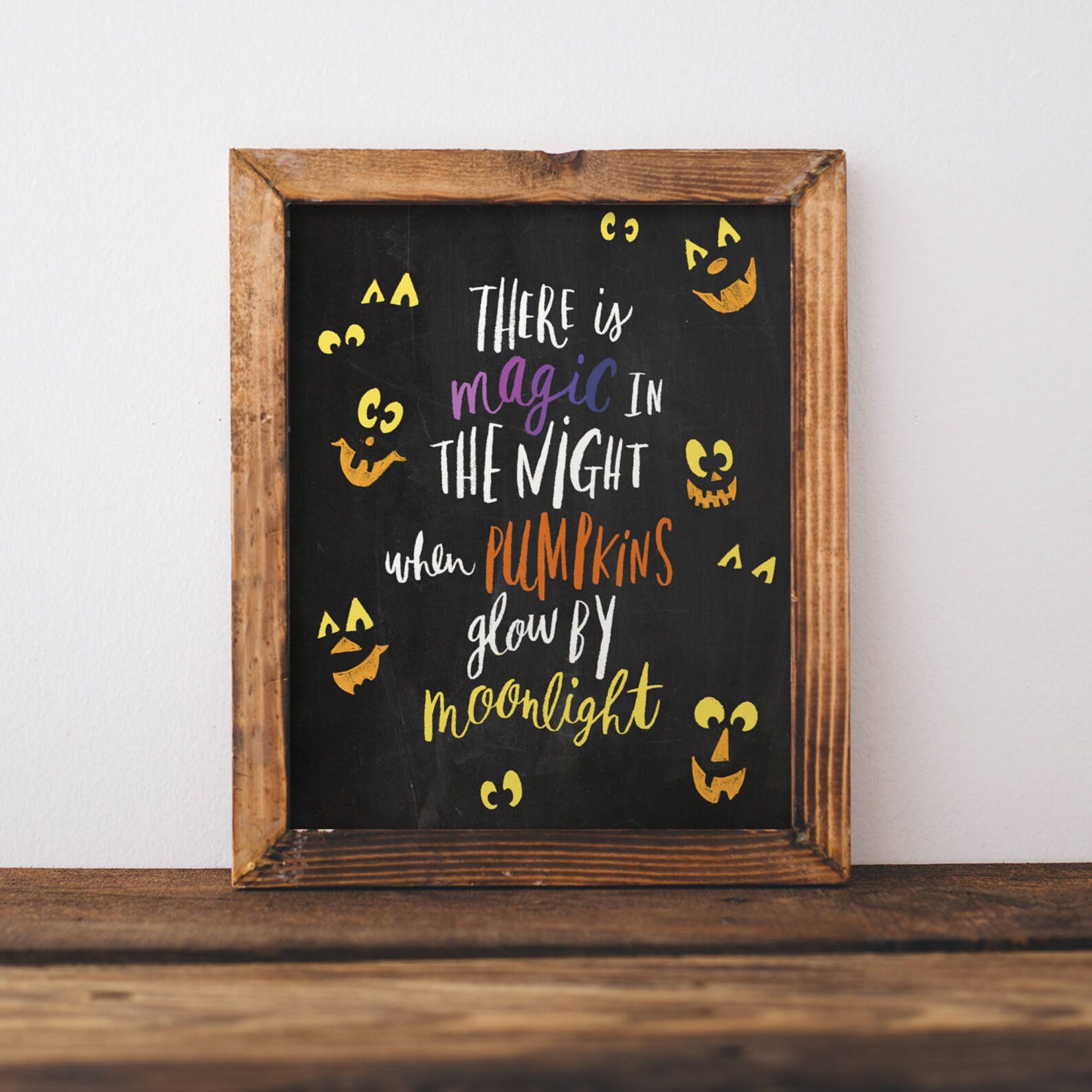 There is Magic in the Night When Pumpkins Glow by Moonlight | Etsy