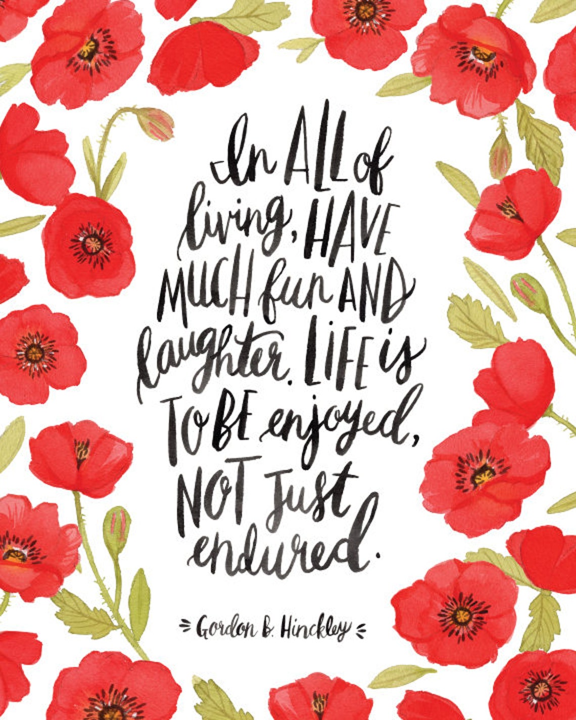 In All of Living Have Much Fun & Laughter. Life is to Be - Etsy