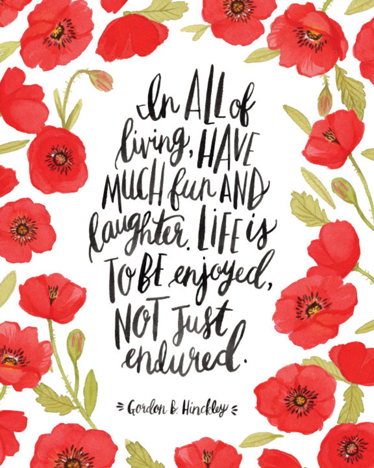 In All of Living Have Much Fun & Laughter. Life is to Be - Etsy