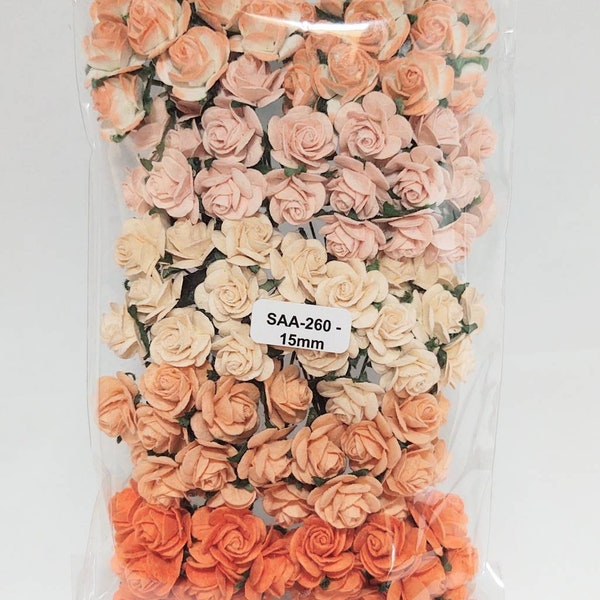 Orange Paper Flowers - Etsy