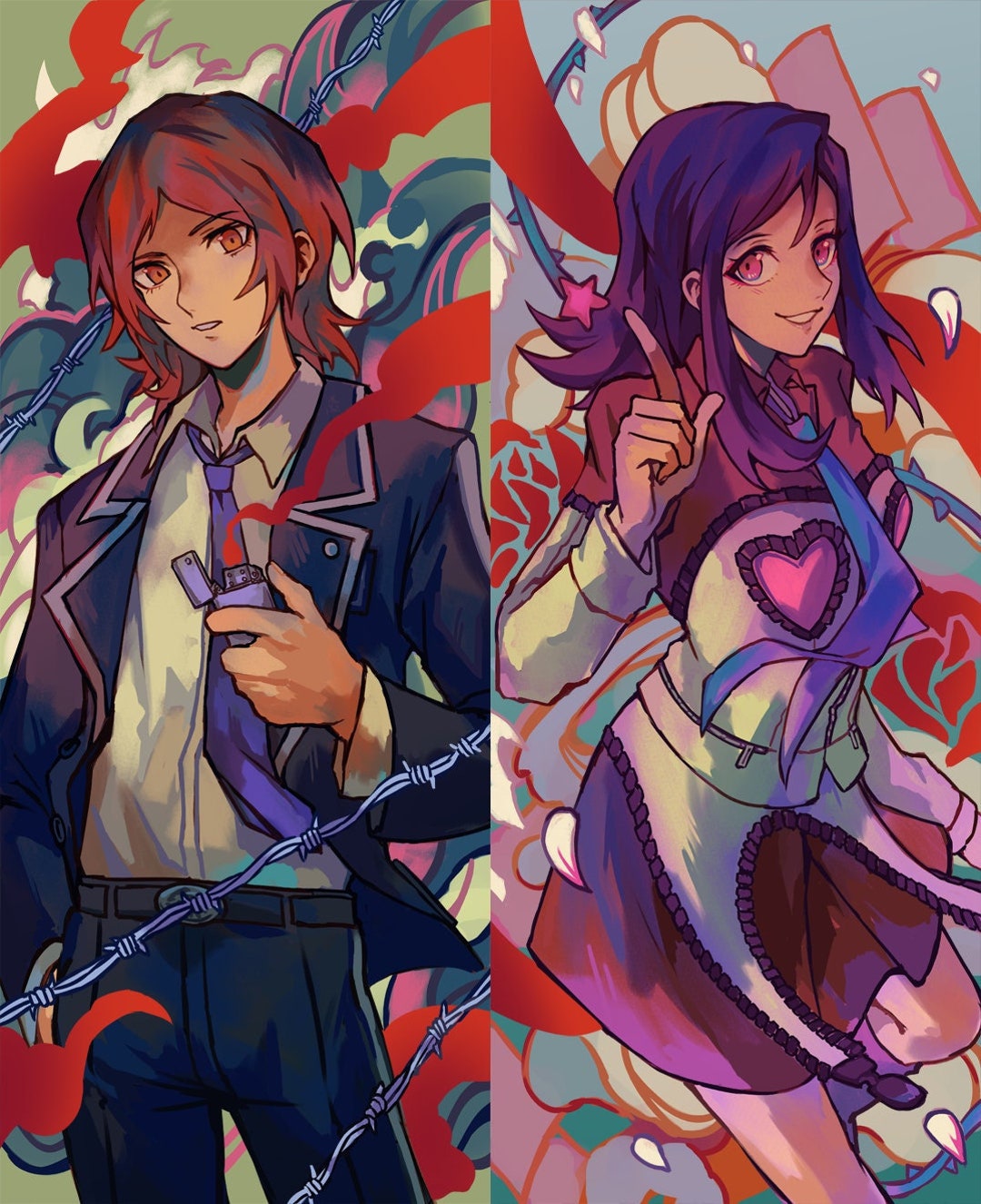 P2 Tatsuya & Maya Foil Bookmarks - Etsy Australia