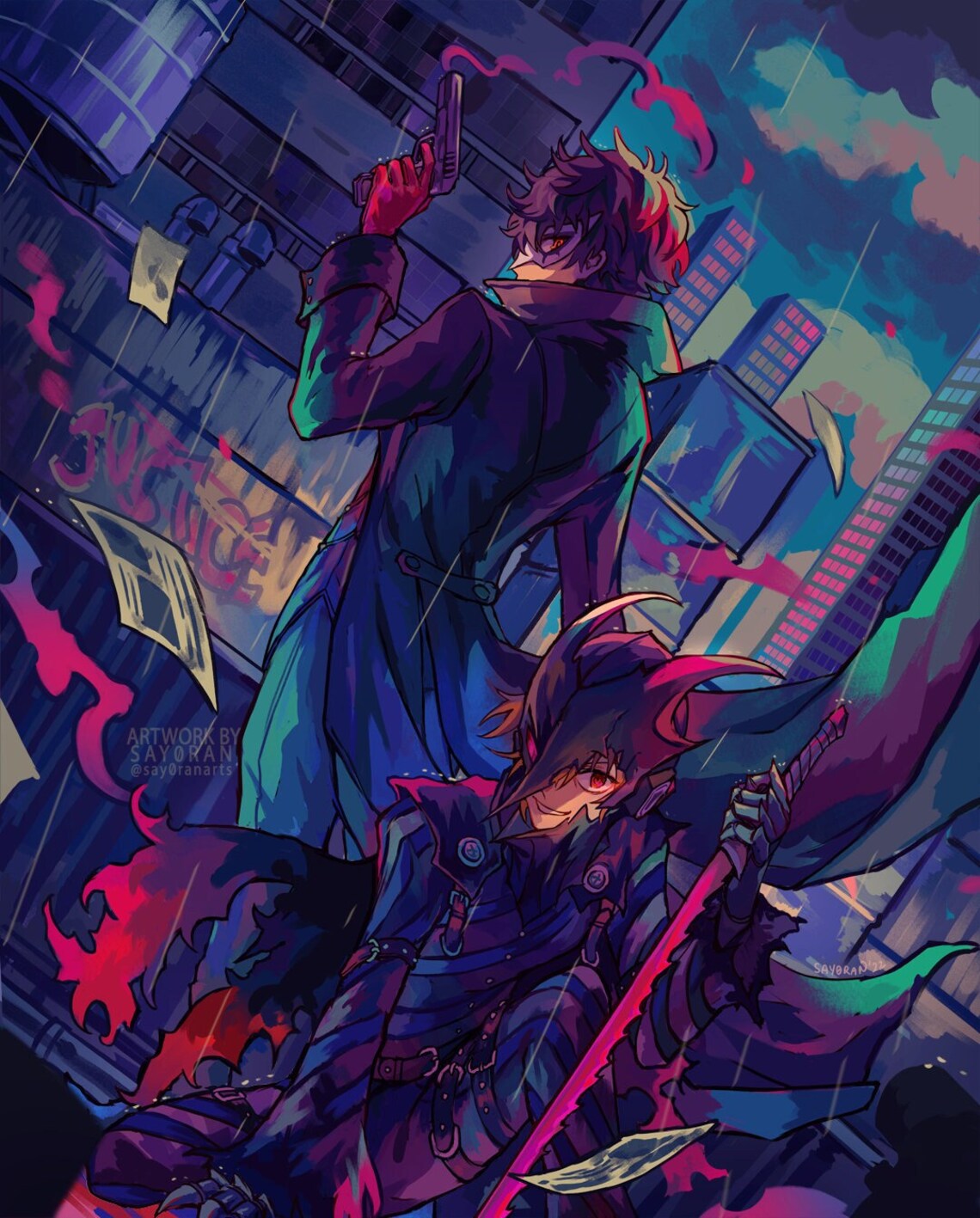 P5 Joker & Crow Showtime 11x14 Print - Etsy