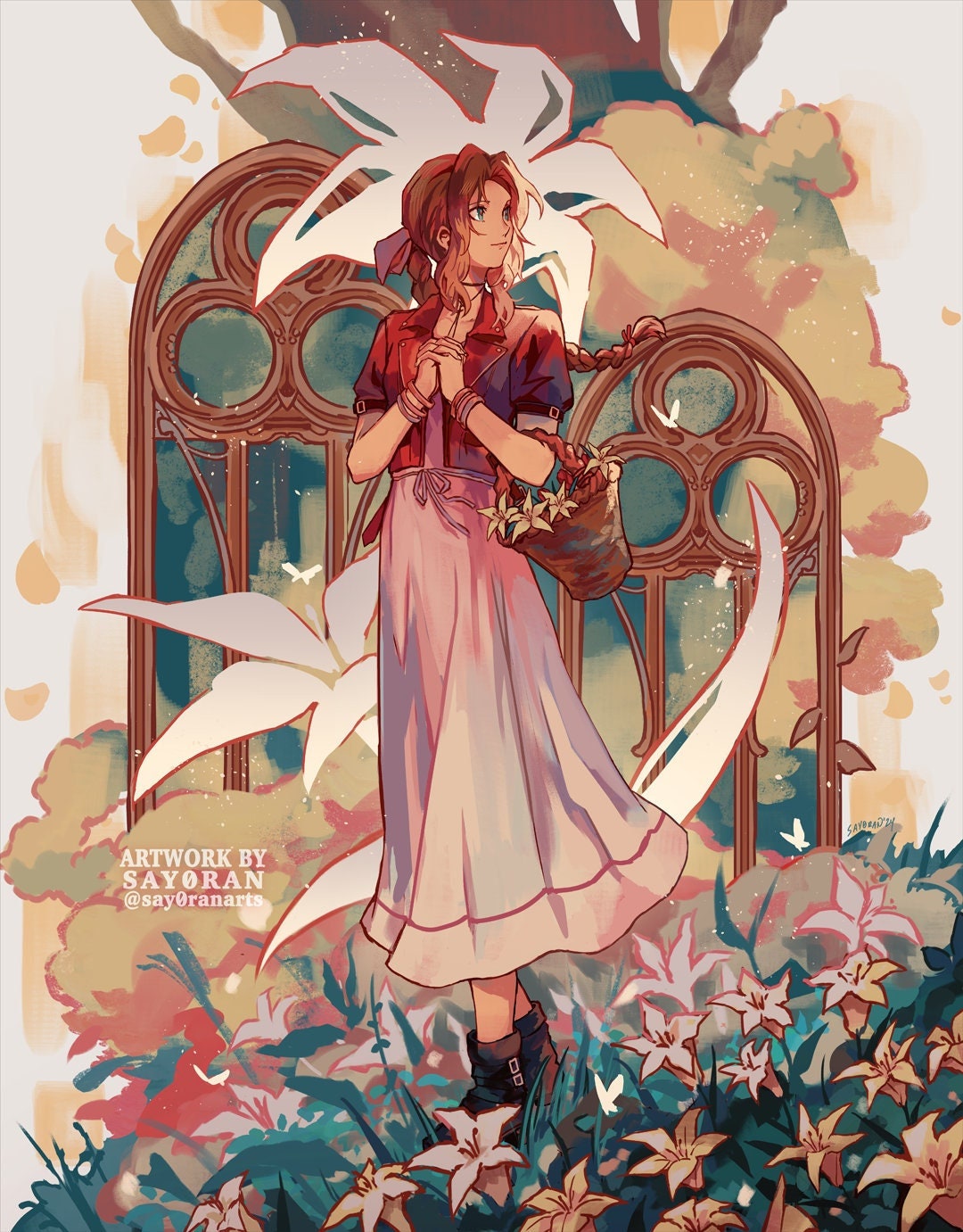 FF7 Aerith 11x14" Print - Etsy