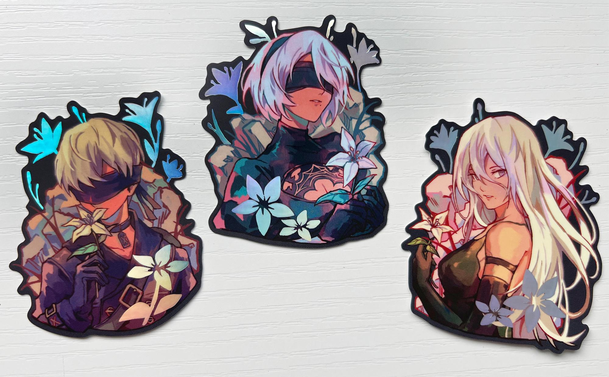 Nier Automata 3" Holo Foil Stickers - Etsy