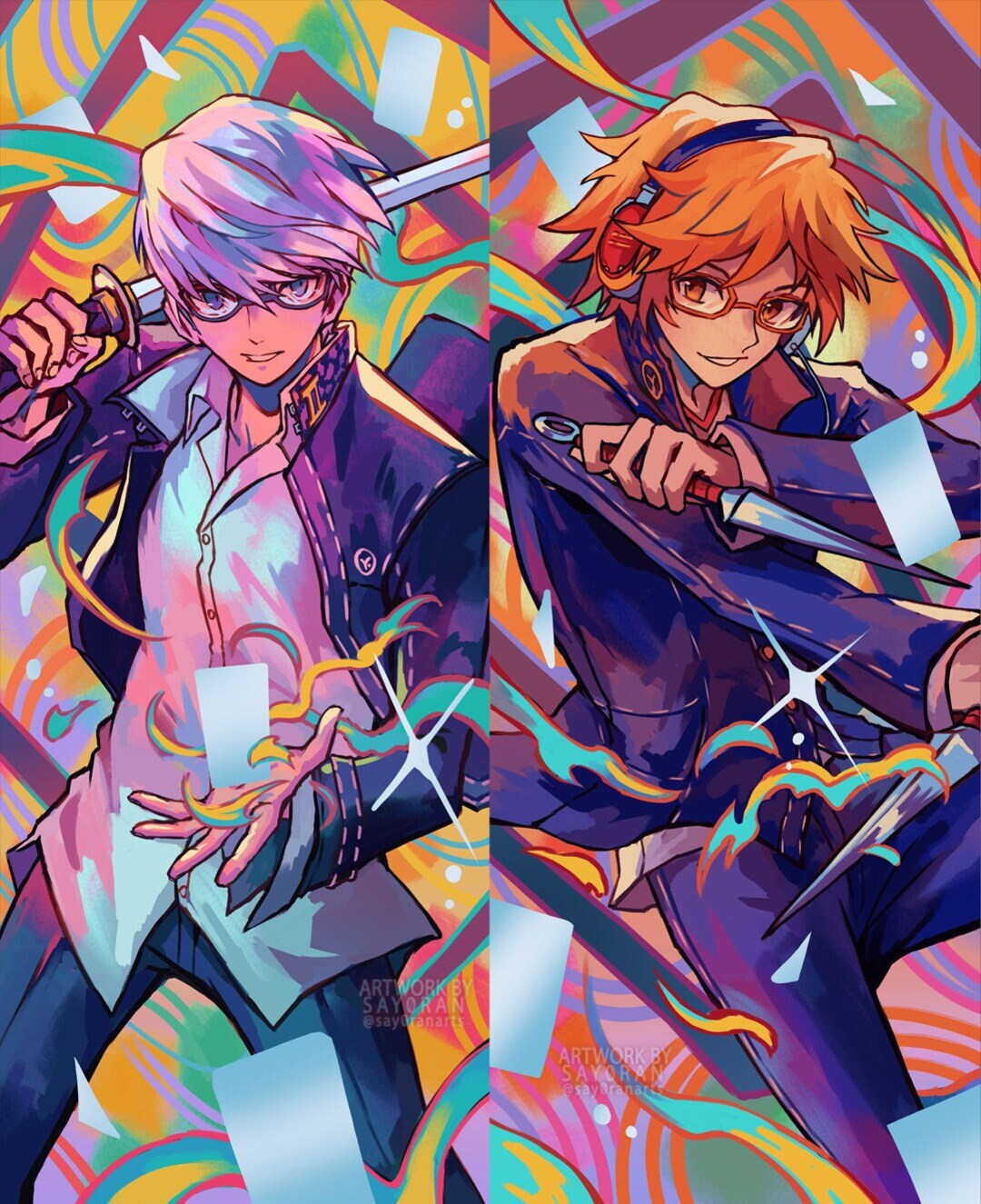 P4 Yu & Yosuke Foil Bookmarks - Etsy
