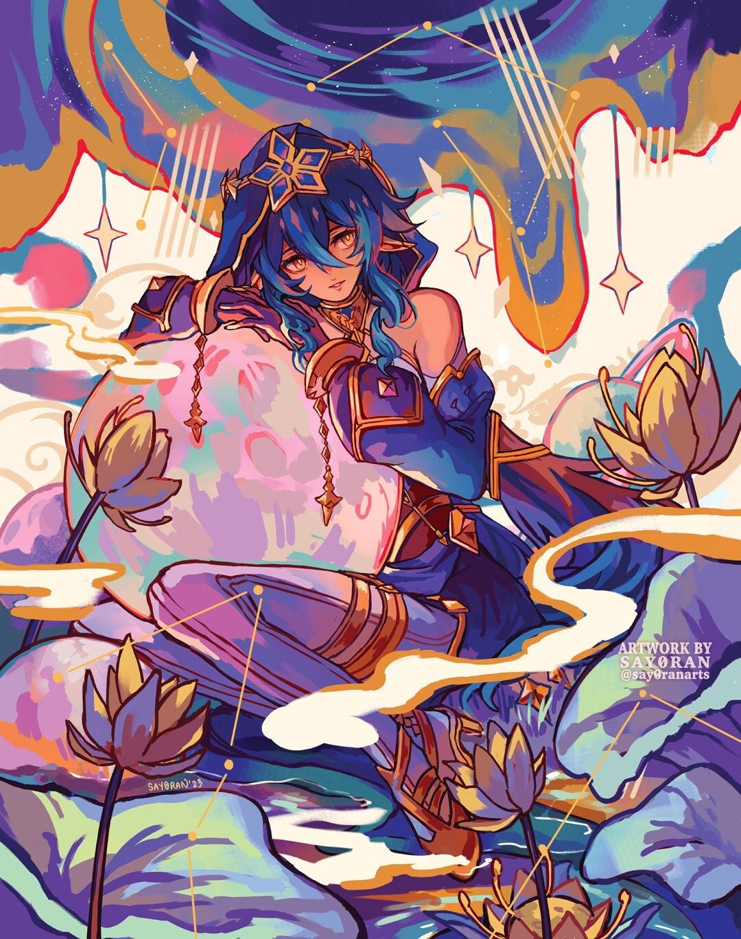 Genshin Impact Layla Print 11x14 - Etsy