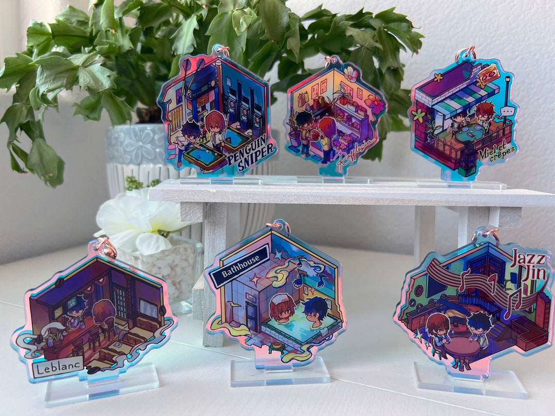 P5 Isometric Akechi & Joker Hangouts Acrylic Keychain Standees - Etsy