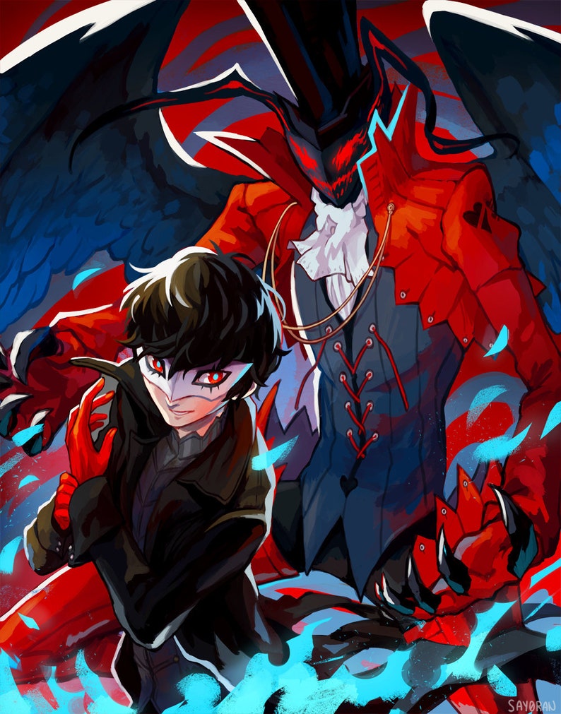 P5 Joker Holographic Poster Print 11x14 | Etsy