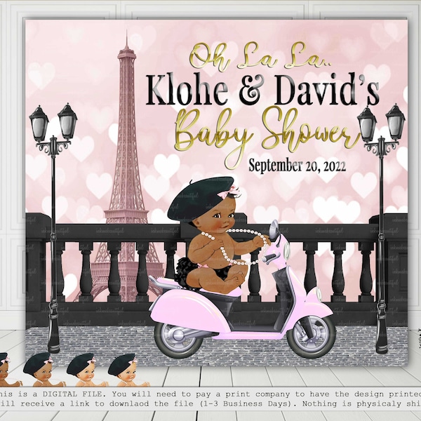 Paris Backdrop - Etsy