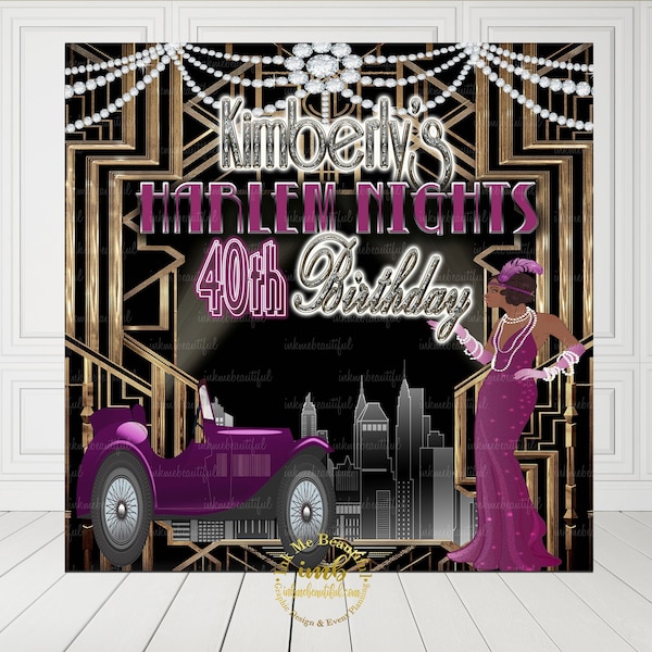 Harlem Nights Backdrop - Etsy
