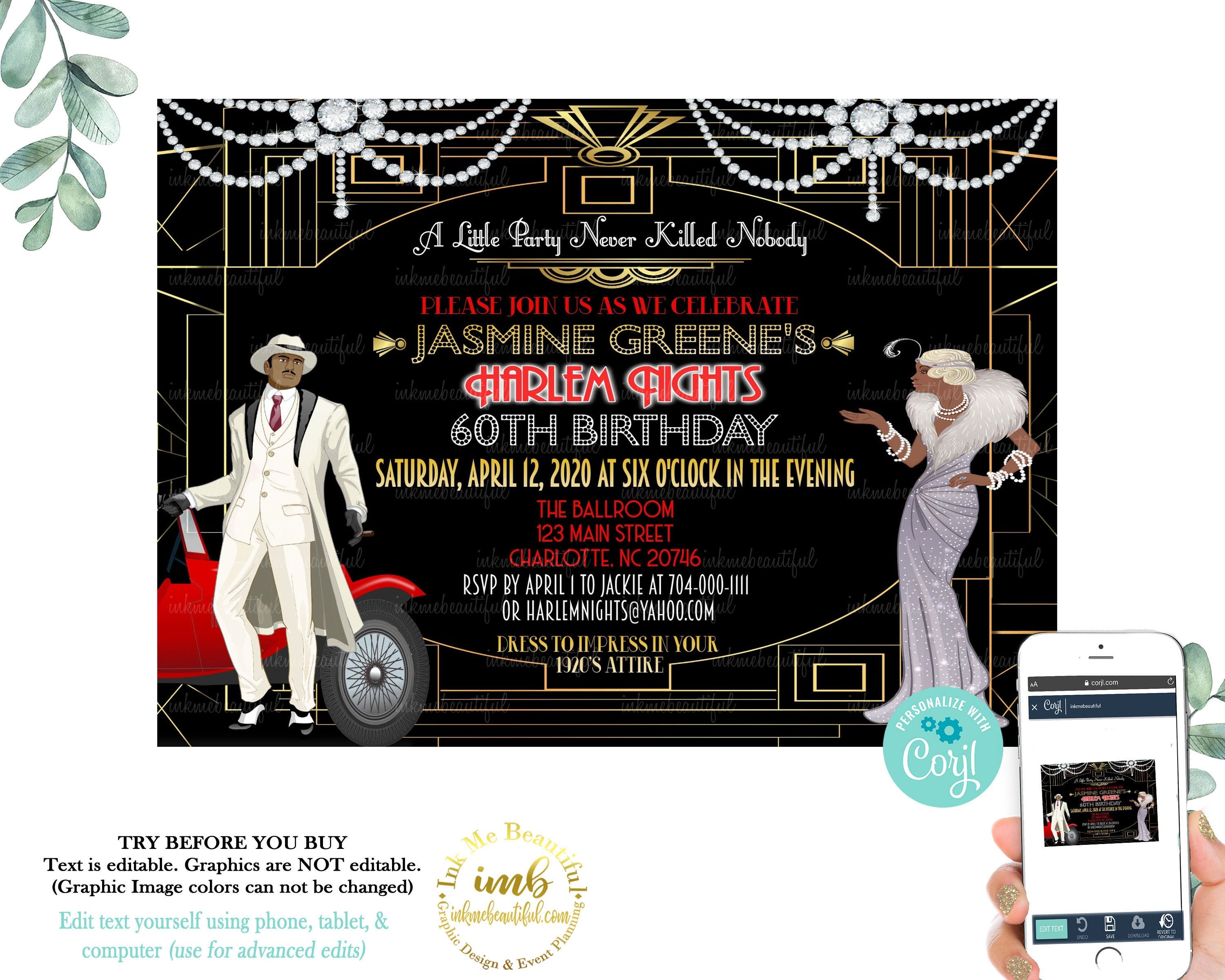 Harlem Nights Themed Party