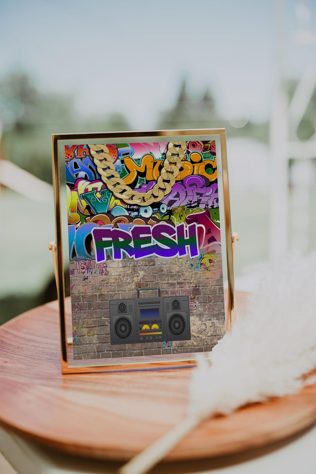 DIGITAL FILE FRESH Sign, 5 X7, 8x10, 16X20 Hip Hop Throwback 80s 90s ...
