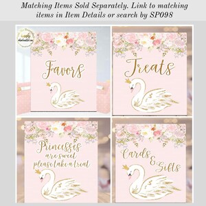 EDITABLE Swan Thank You Tag | Favor Tag| Dove Baby Shower |swan ...