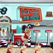 DIGITAL FILE 50's Diner Backdrop, Retro Diner Backdrop, 1950's Drive in ...