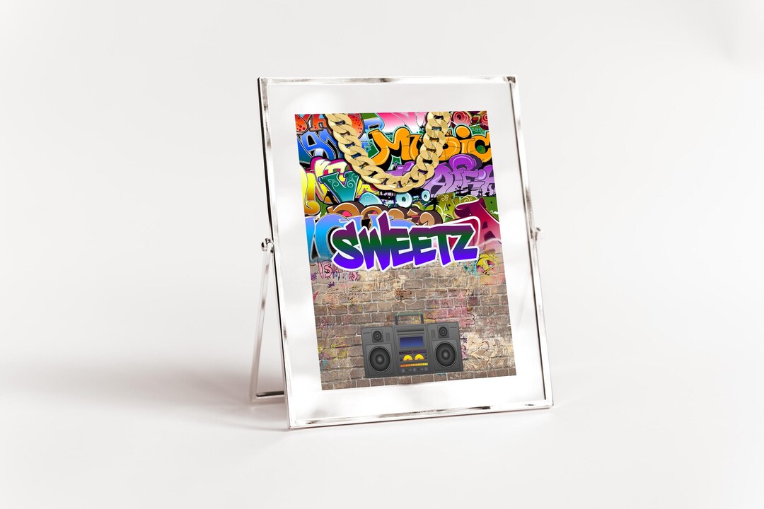 DIGITAL FILE Sweetz Sign, Sweets Candy Sign, 5x7 and 8x10, Hip Hop ...