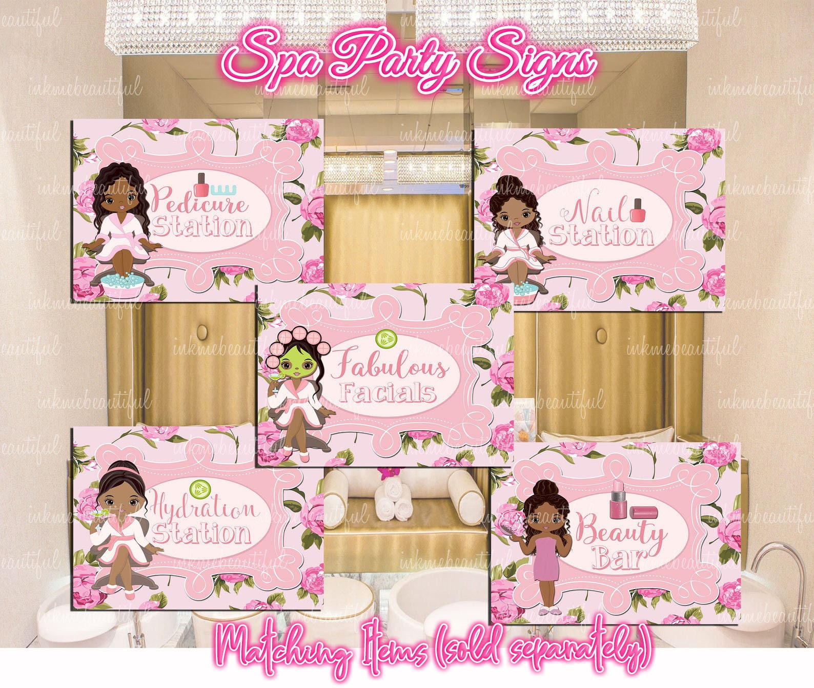 EDITABLE Spa Party Water Bottle Label spa Birthday Party - Etsy