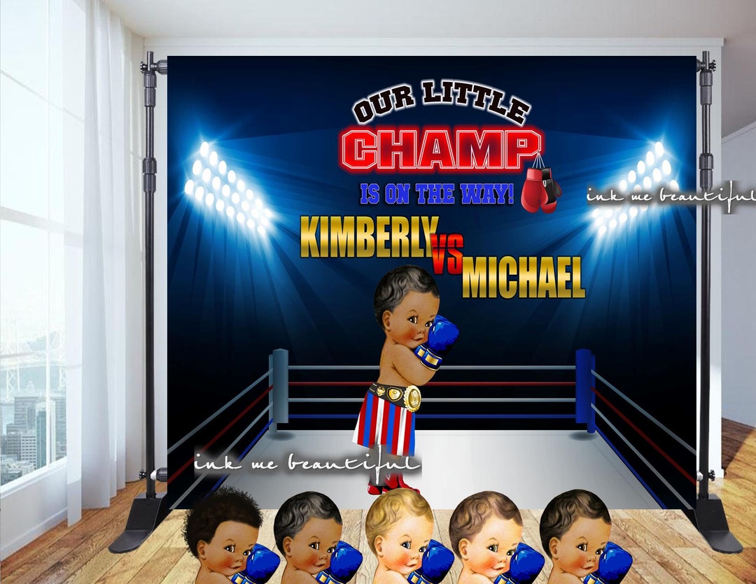 PRINTABLE Boxer Baby Shower, Boxer Theme, Boxing Baby Shower, Boxing ...