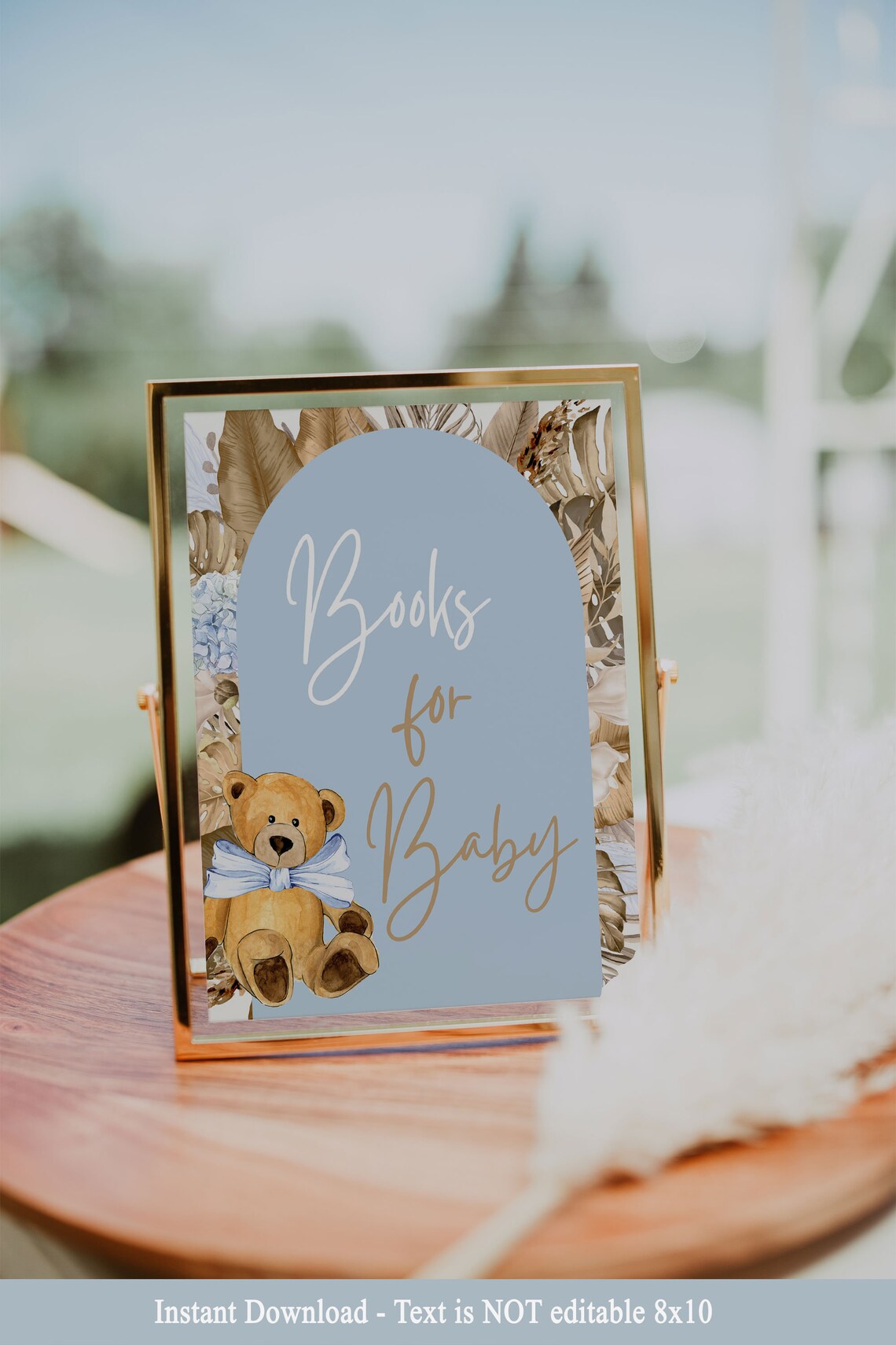 PRINTABLE Boho Books for Baby Sign Vintage Baby Shower - Etsy