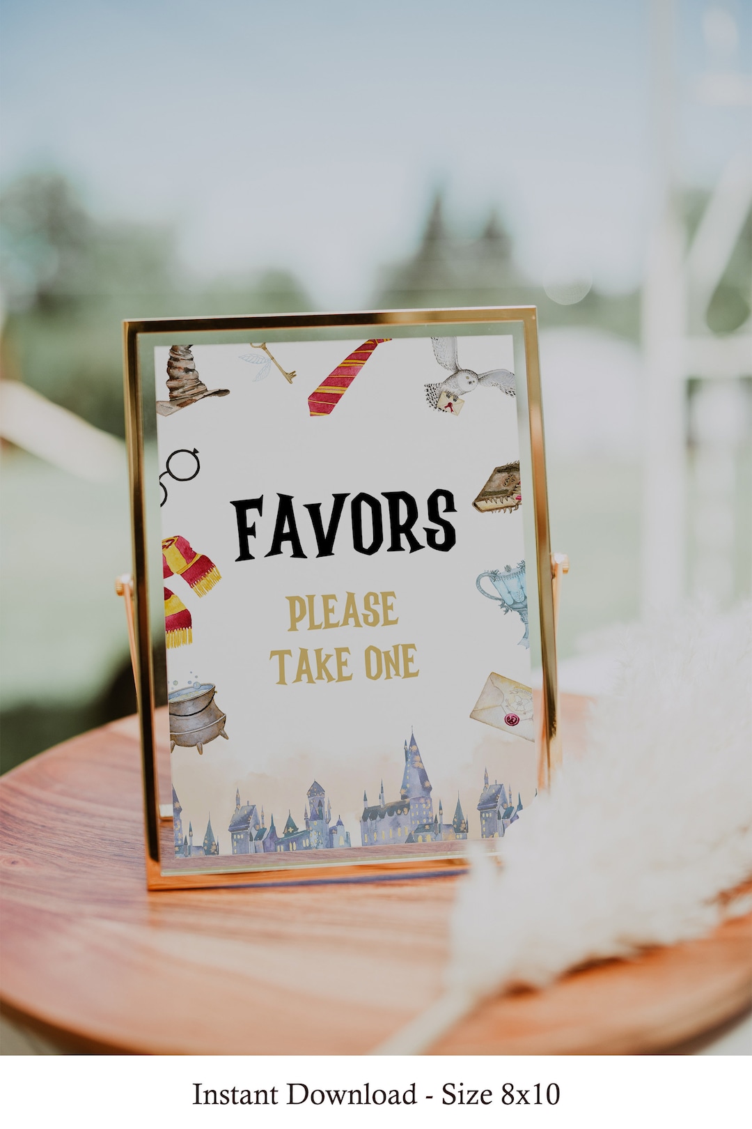 PRINTABLE Wizard Favors Table Sign Wizard Birthday Sign Wizard Baby ...