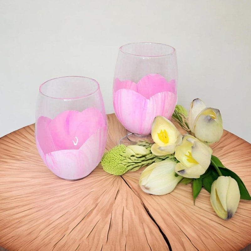 Spring Wine Glasses - Etsy