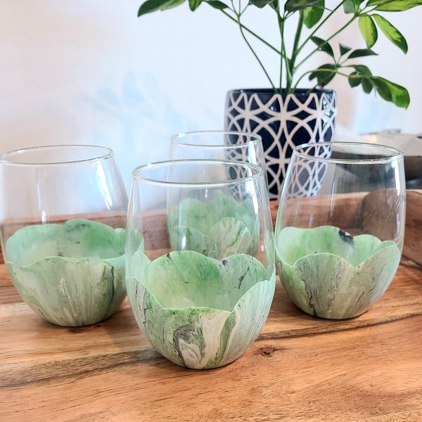 Spring Wine Glasses - Etsy