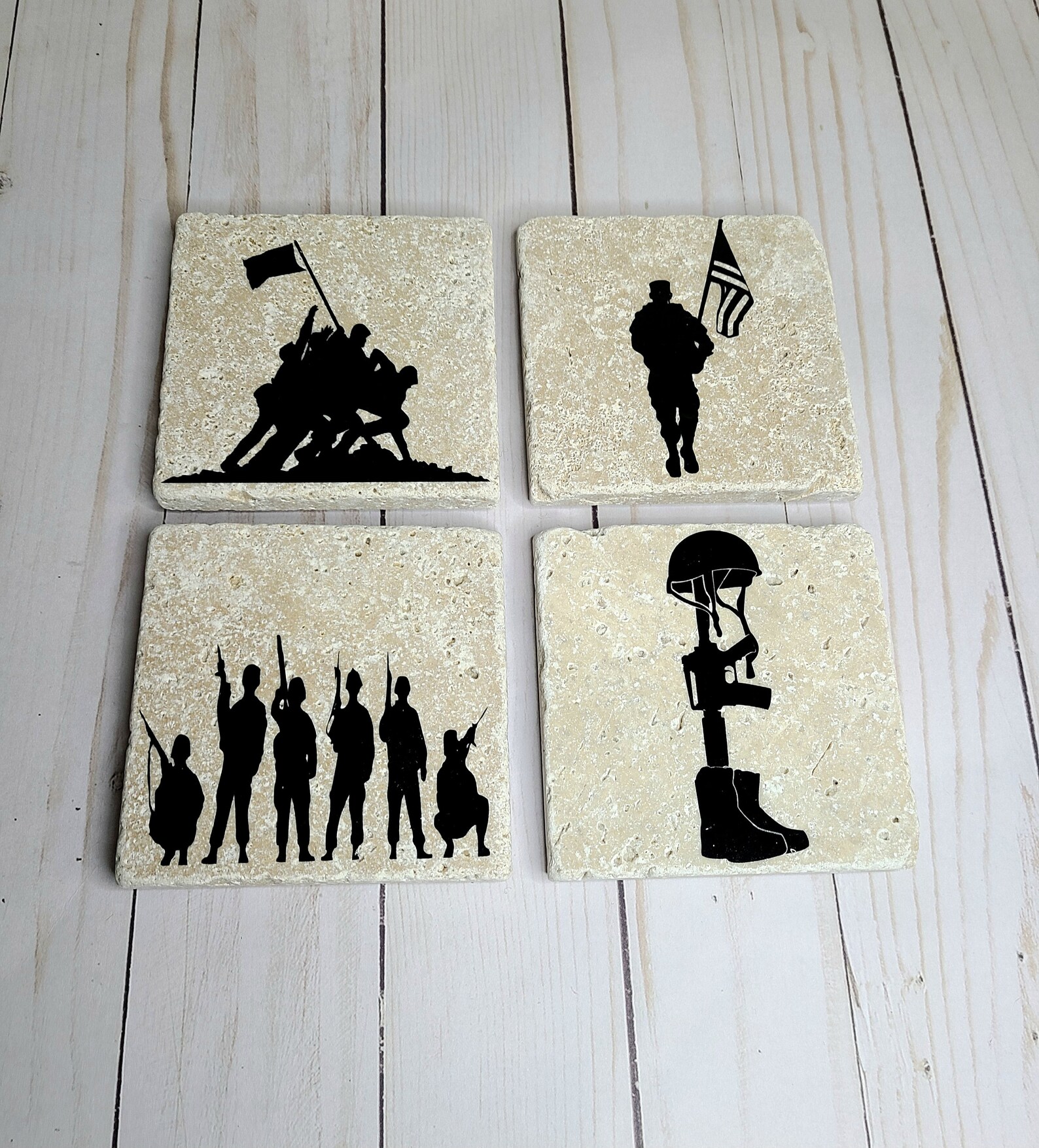 Military Coasters Gift for Veterans Gifts for Men Drink - Etsy