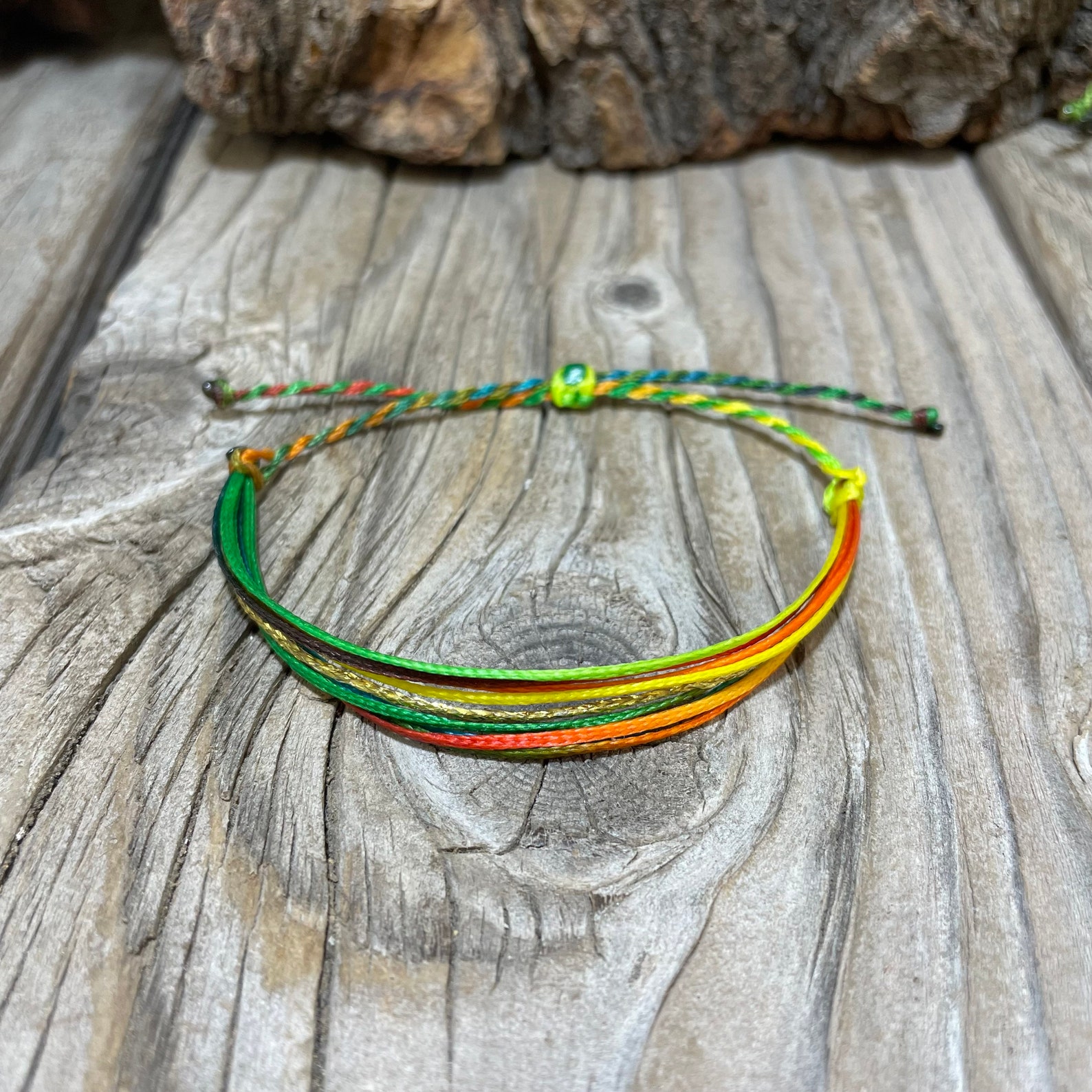 Custom Adjustable Wax String Bracelet / String Bracelet - Etsy