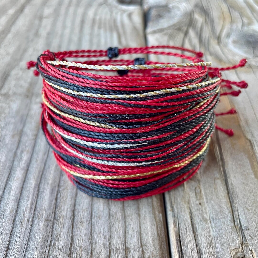 Georgia Bulldogs String Bracelet Custom / Go Dawgs Bracelet / Georgia ...