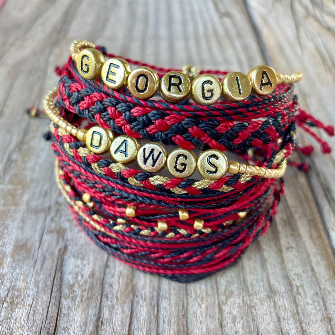 Georgia Bulldogs String Bracelet Pack / Go Dawgs Bracelet / Georgia ...