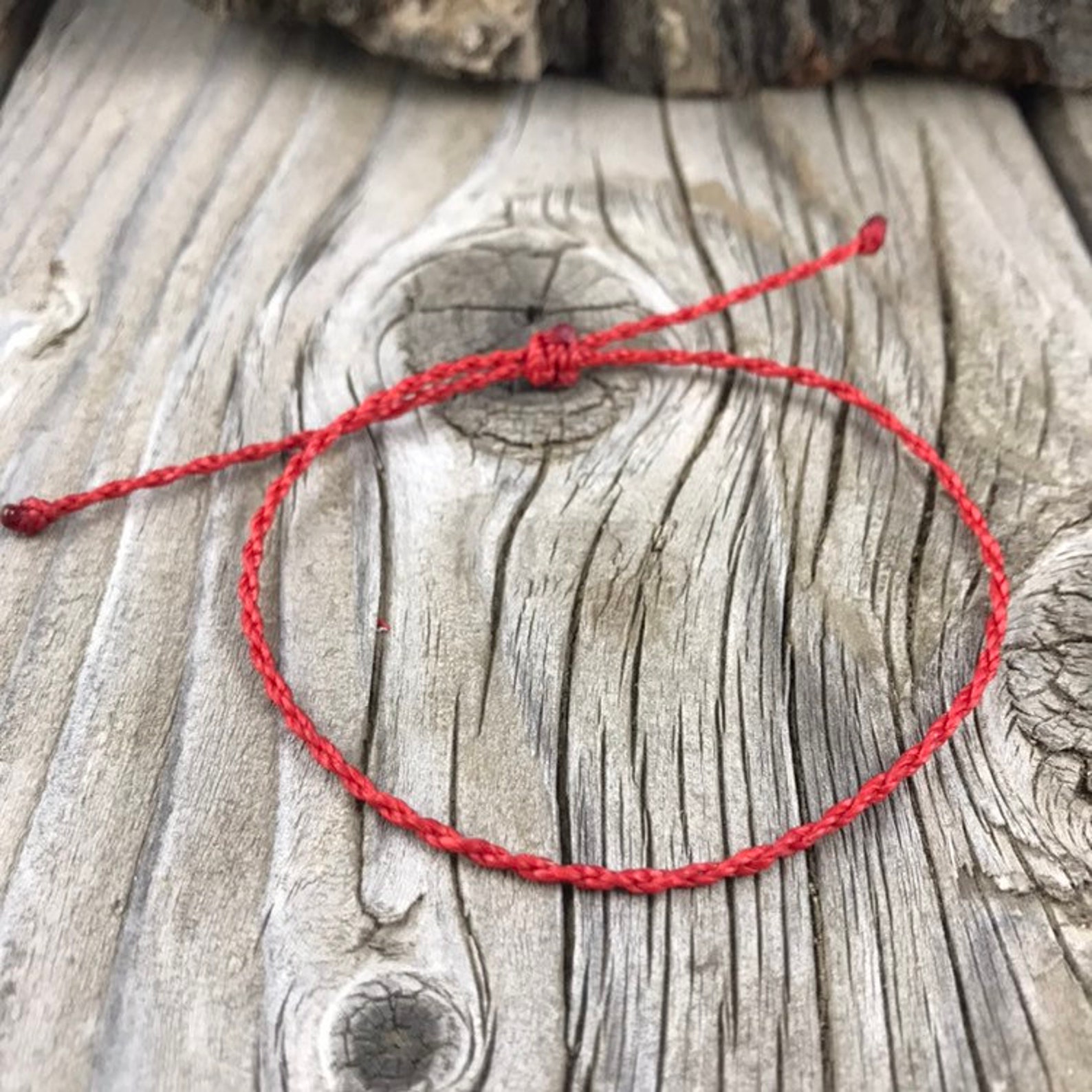 Thin Rope Bracelet / Adjustable Wax String Bracelet / Adjustable String ...
