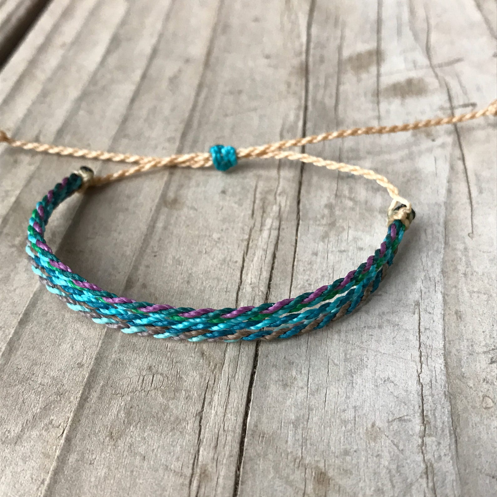 Custom String Bracelet Wax String Bracelet Stackable | Etsy