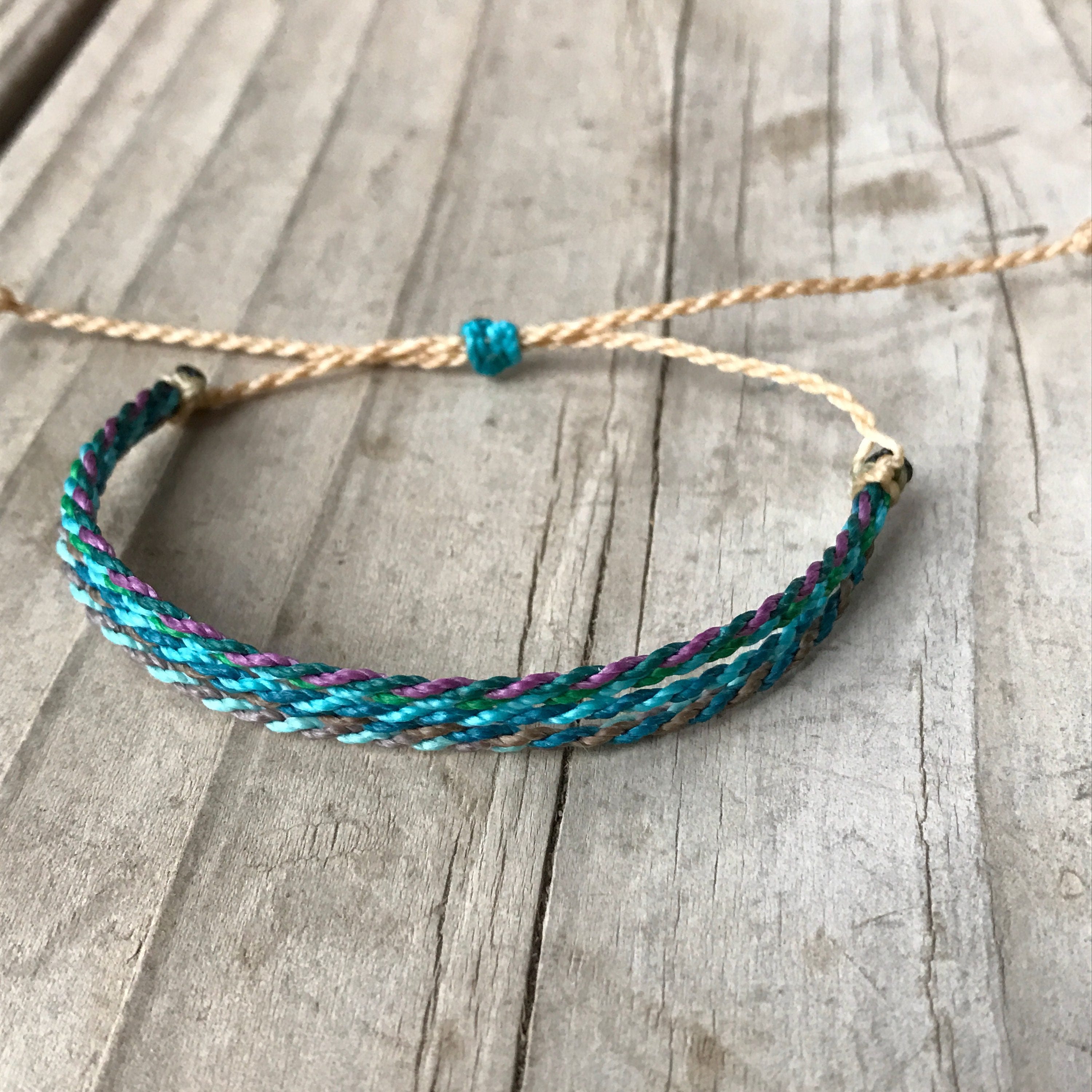 Custom String Bracelet Wax String Bracelet Stackable | Etsy