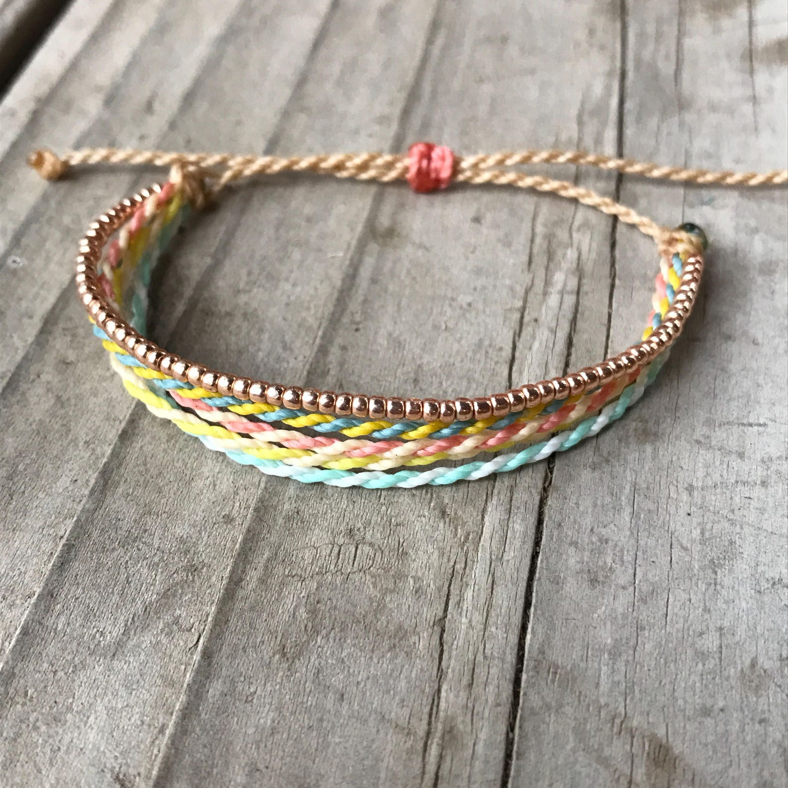 Custom String Bracelet Wax String Bracelet Stackable - Etsy