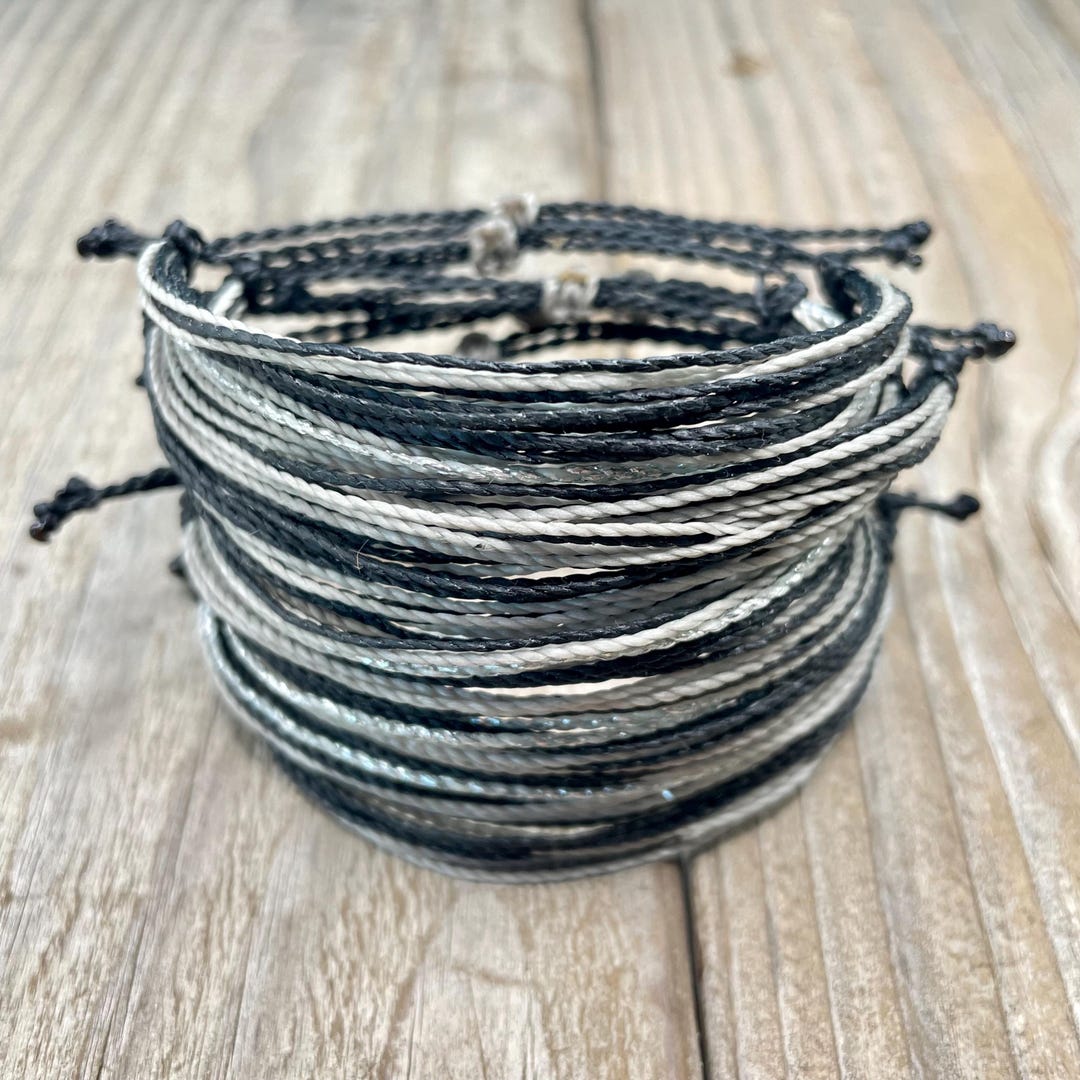 Wax String Bracelet Las Vegas Raiders Football / Raiders Bracelets ...