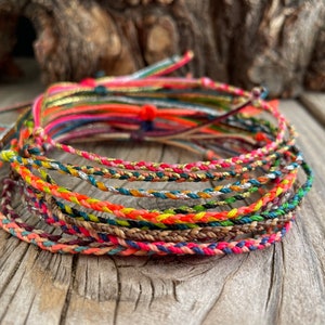 Custom Adjustable Wax String Bracelet/anklet / String Bracelet / String ...