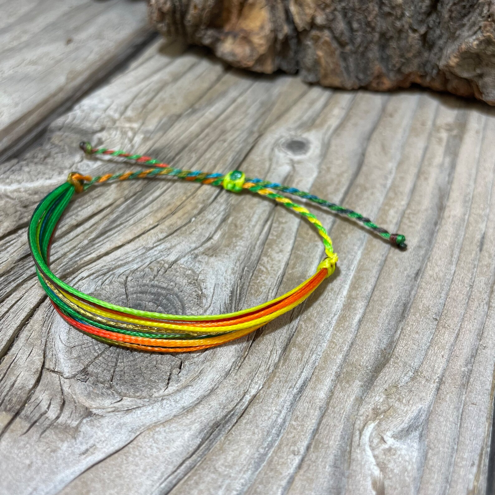 Custom Adjustable Wax String Bracelet / String Bracelet - Etsy