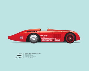 Land Speed Record Print - Etsy