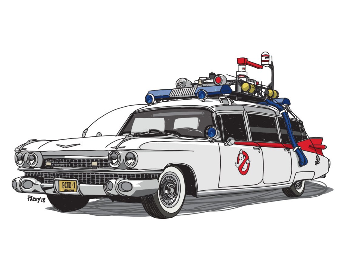 Ghostbusters Ecto 1 Iconic Move Cars Collection - Etsy
