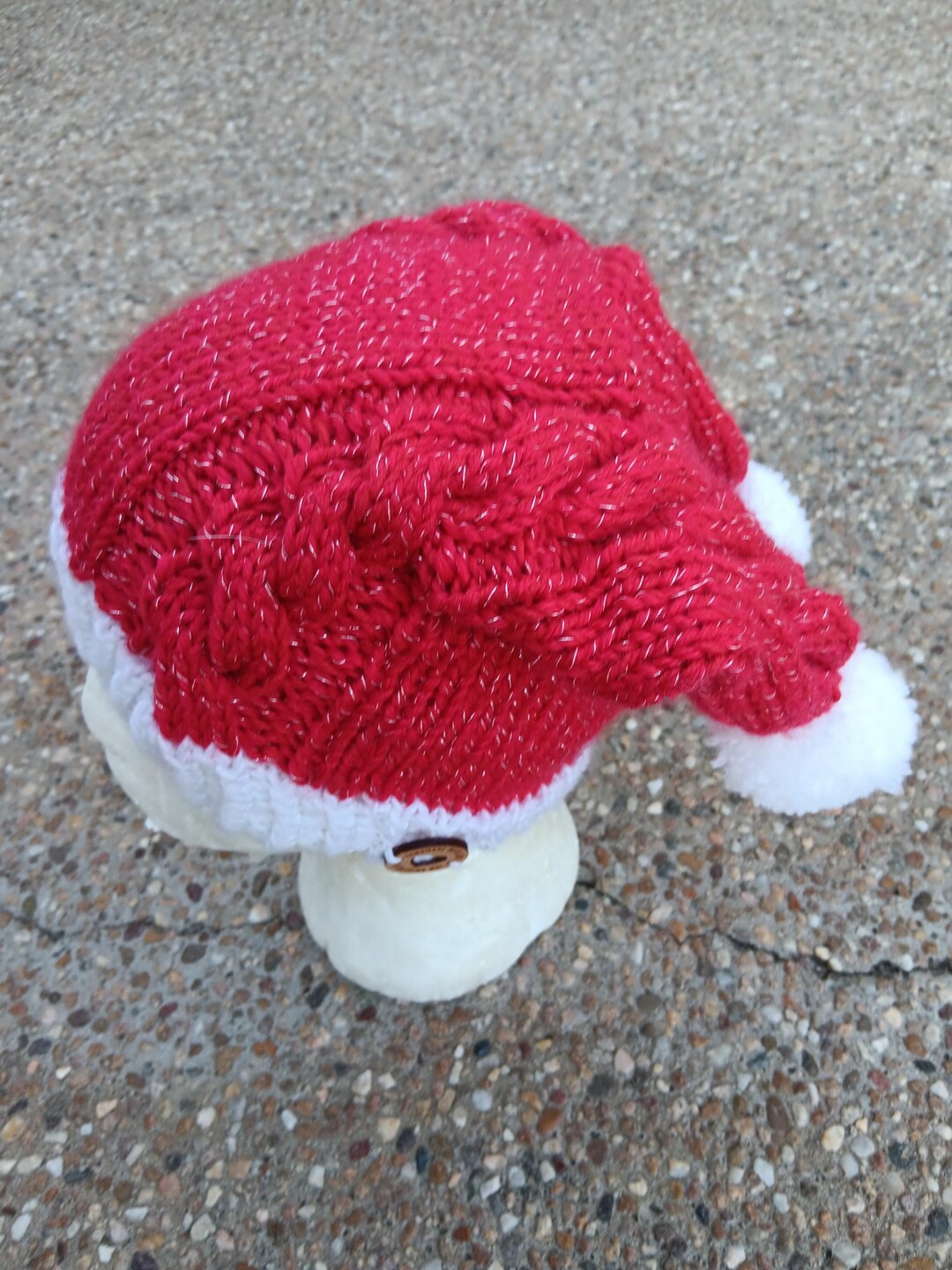 Summer, Sparkly Bamboo Blend Double Tailed Santa Hat, Penny Santa Hat ...