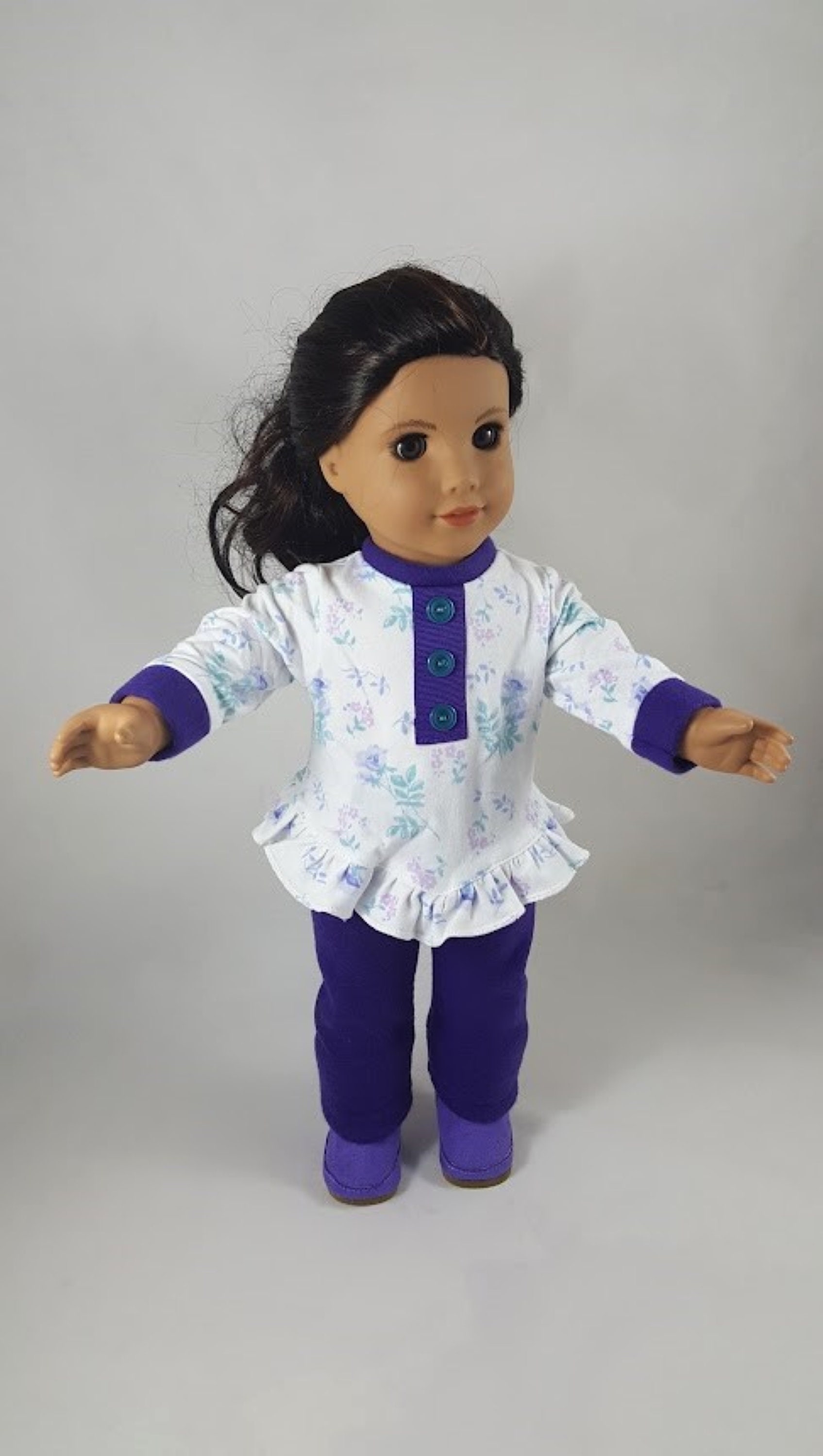Shades of Purple and Jade Fleece Hooded Jacket With Floral - Etsy
