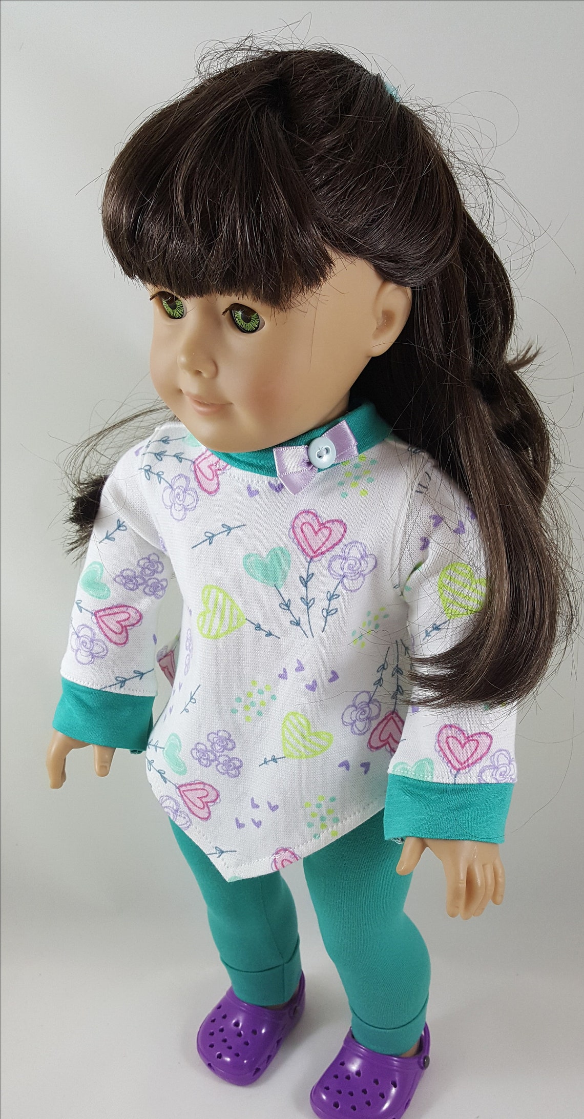 Shades of Purple and Jade Fleece Hooded Jacket With Floral - Etsy