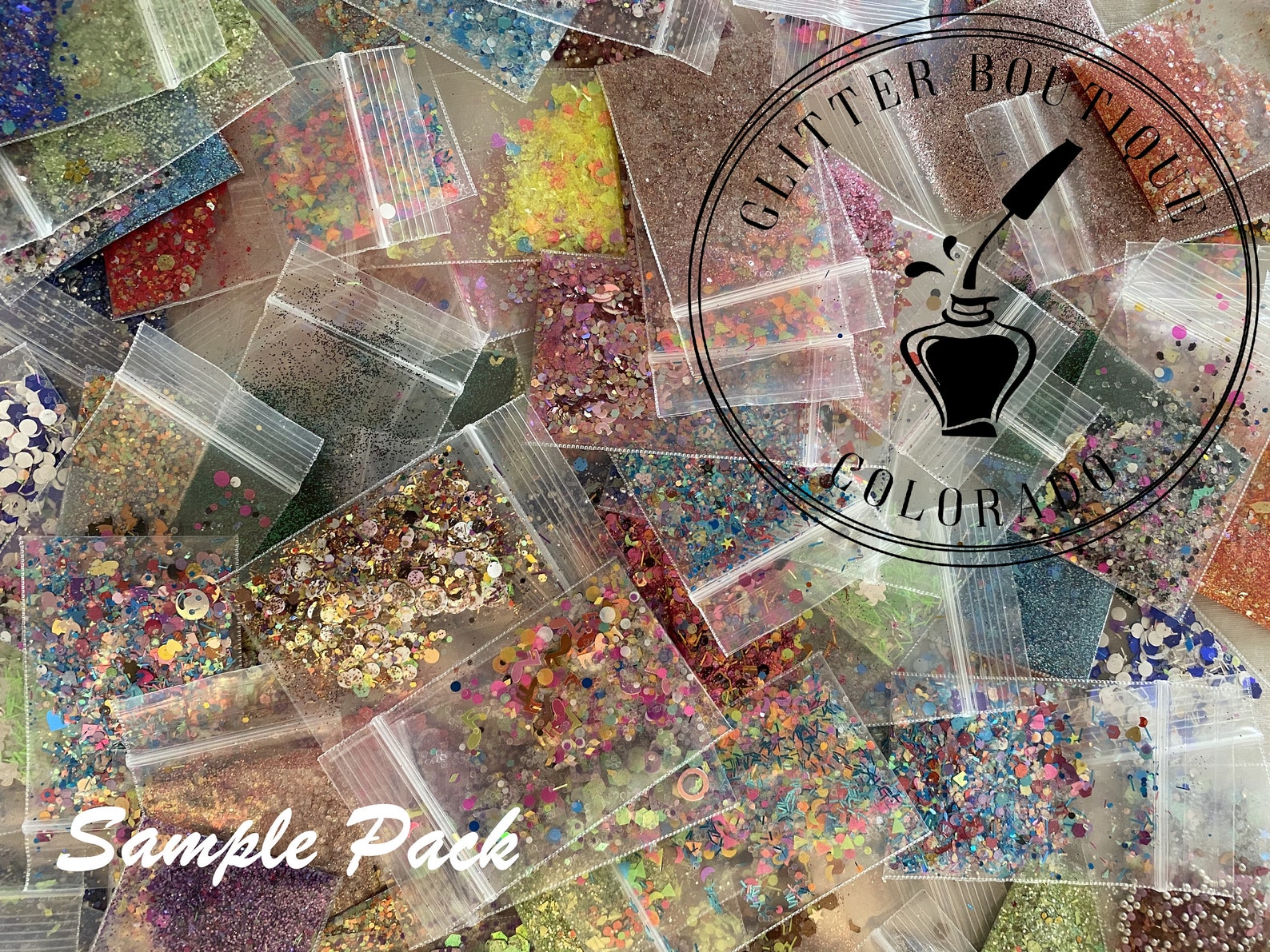 Sample Pack 40 Ultimate Mix Different Glitter Packs Includes - Etsy