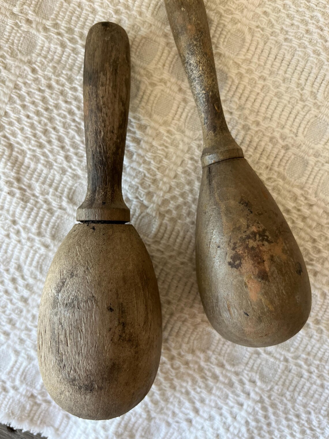 Vintage Wooden Sock Darner Wooden Sock Darner Egg Sewing Collectible ...